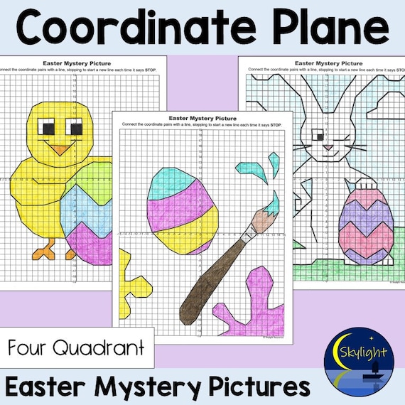 Mystery Pictures Worksheets Spring Coordinate Graphing Mystery