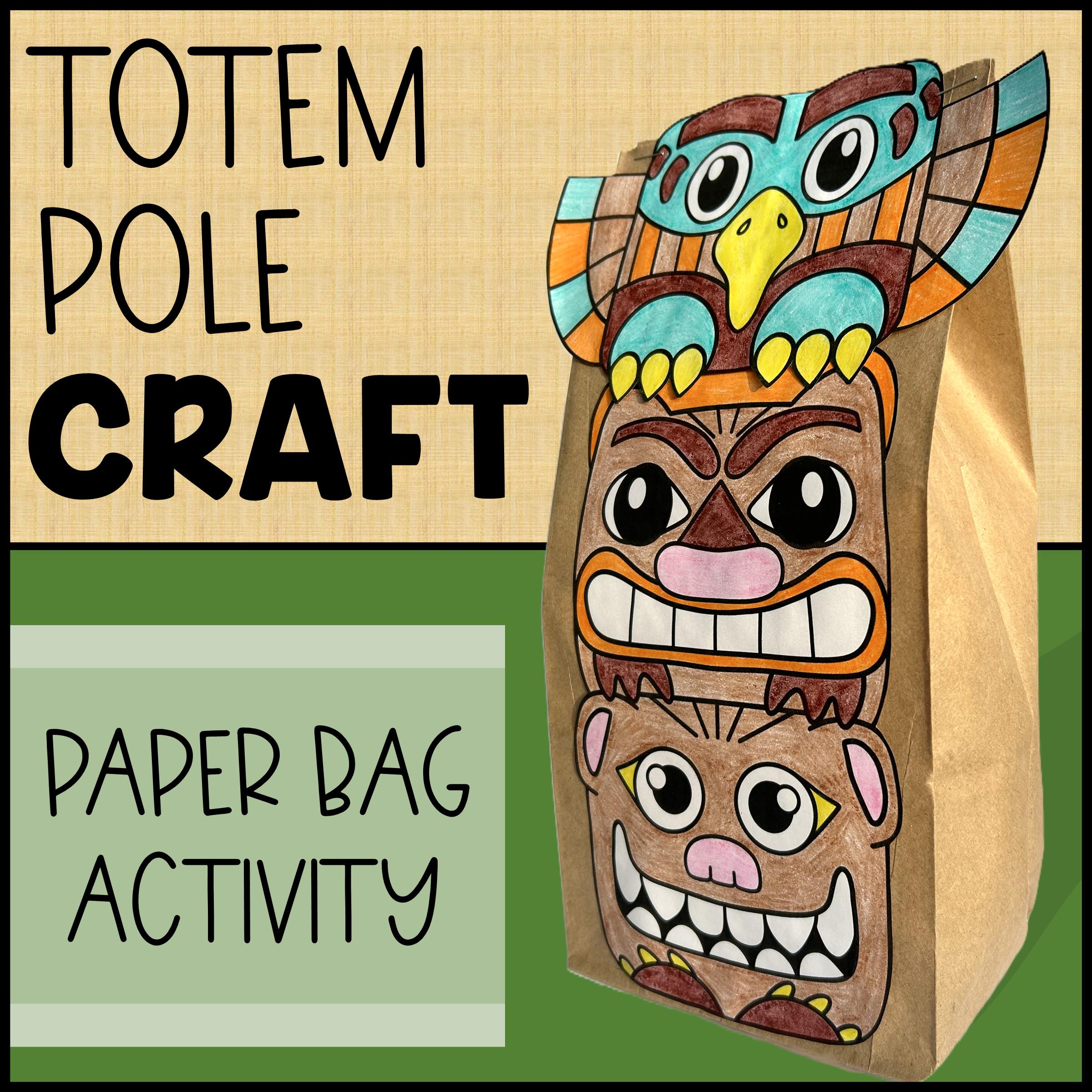 Native American Totem Pole Craft, Native American Heritage Month ...