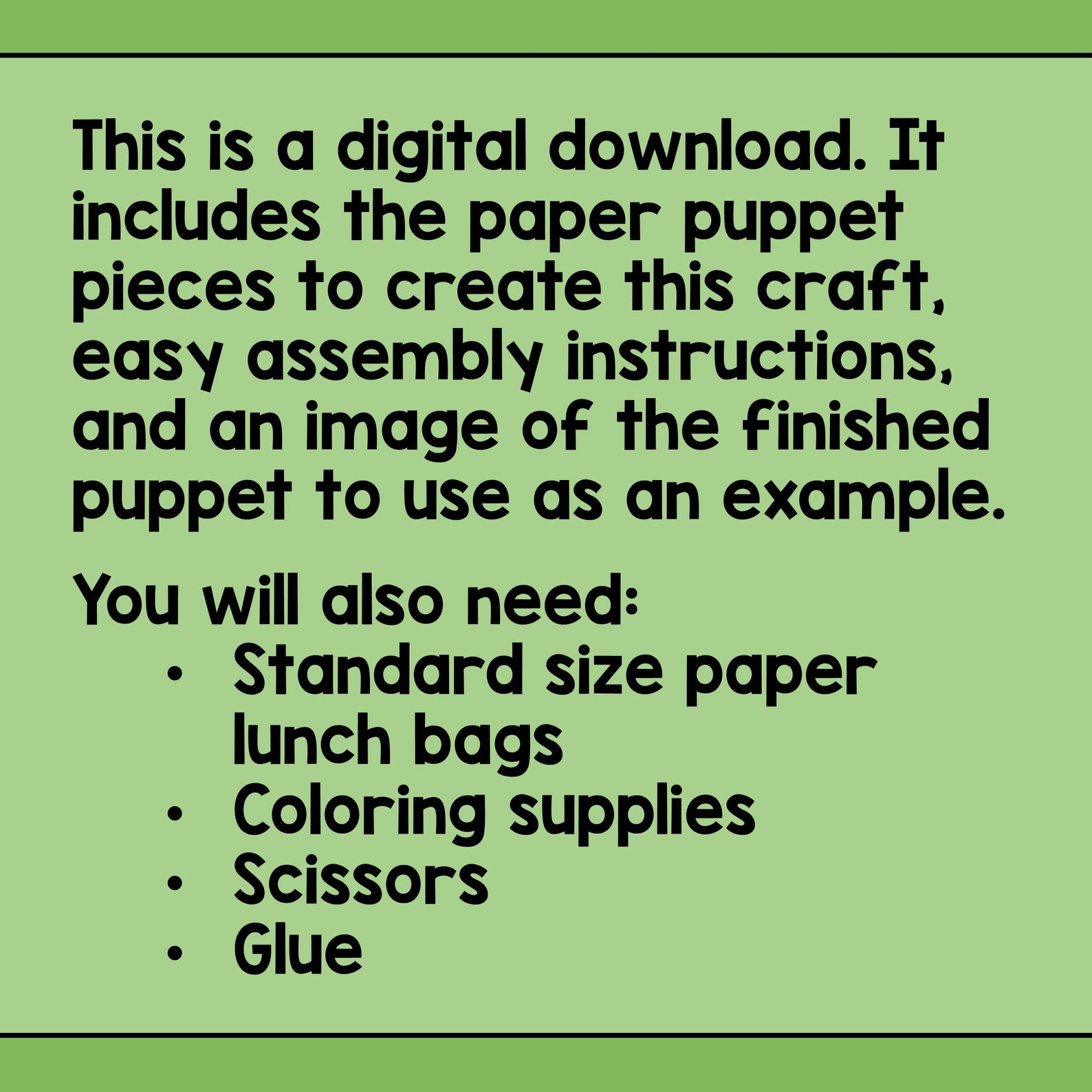 Squirrel Paper Bag Puppet: Kids Craft Activity (digital Download) - Etsy