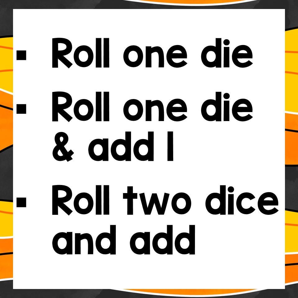 Roll and Color | Halloween Themed Math | Number Recognition, Counting ...
