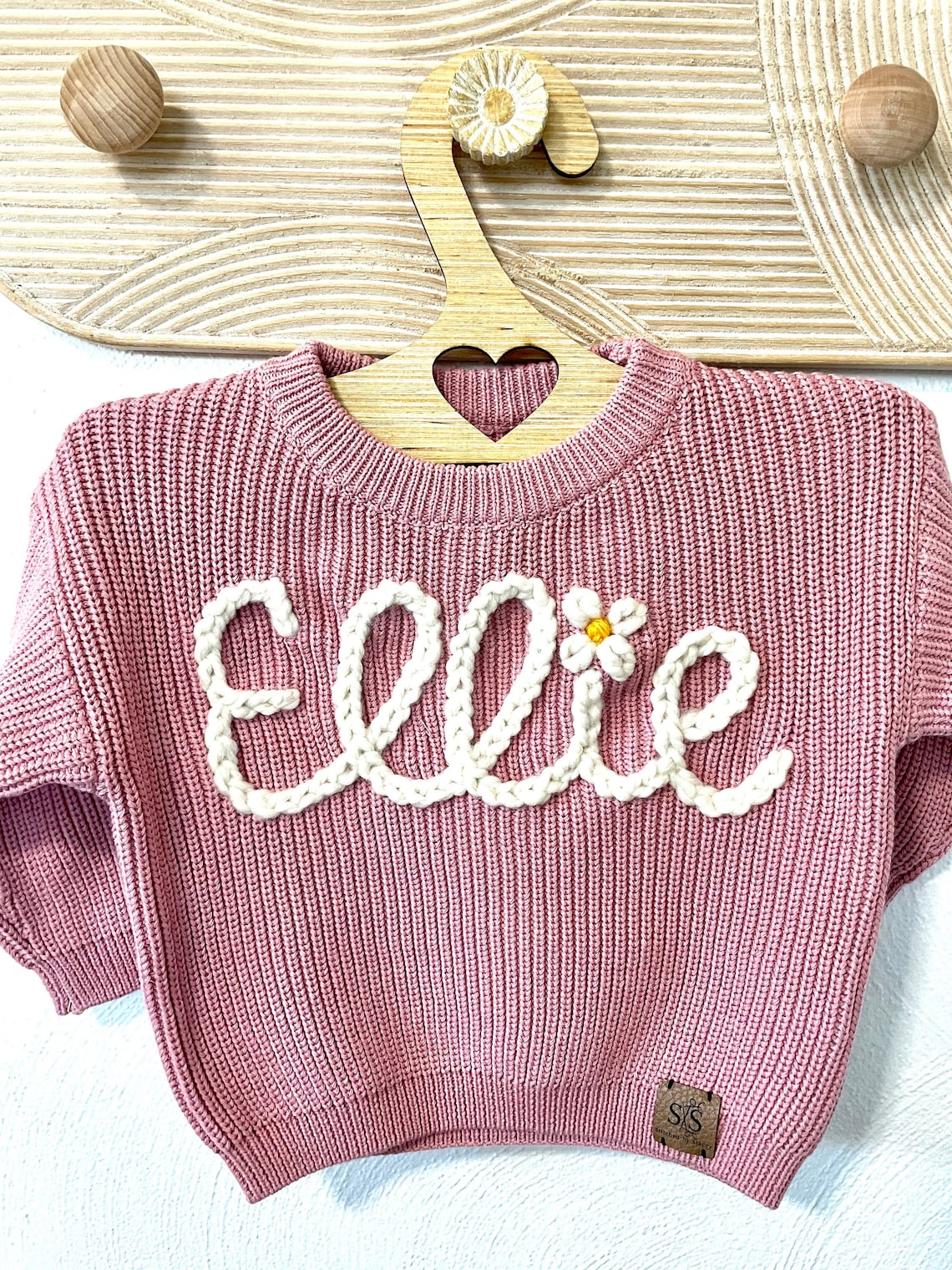Custom Hand Embroidered Toddler and Baby Name Sweater - Etsy