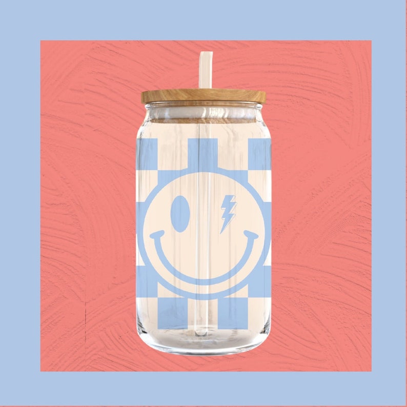 Smiley Face Glass Cans - Etsy