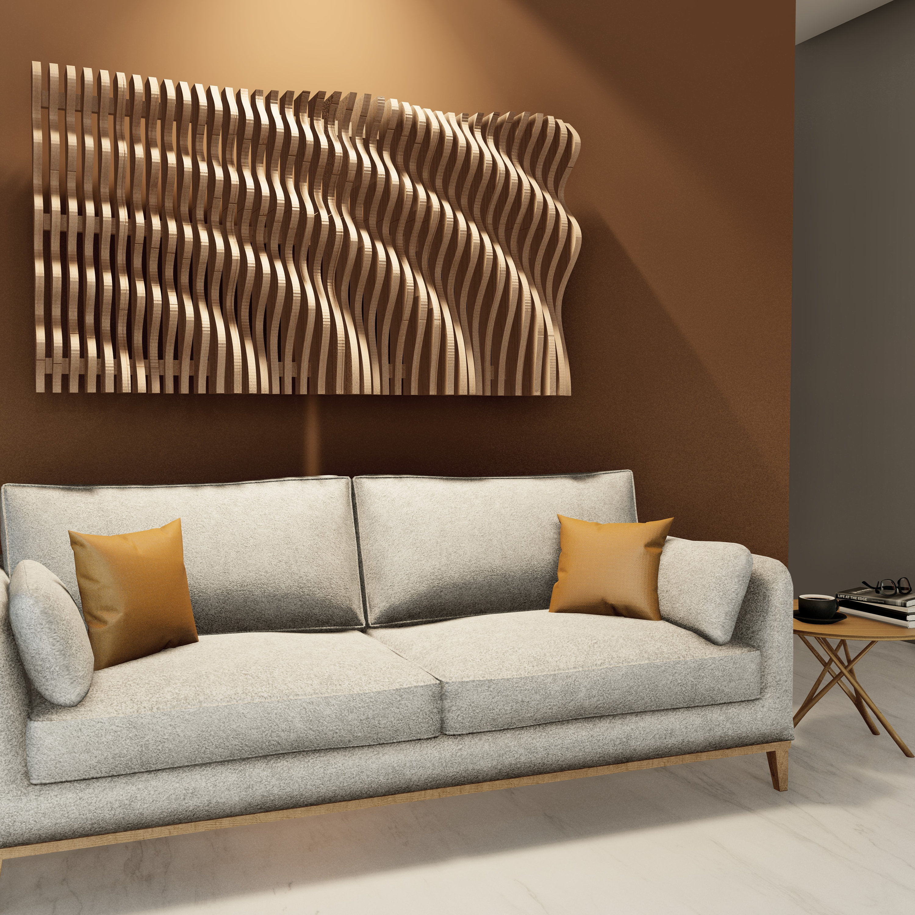 Parametric Wall Art, Parametric Wall File, Wavy Wooden Wall Decor ...