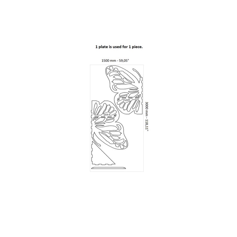 Parametric Butterfly Chair: Plywood CNC Cutting Files (DXF) - Etsy