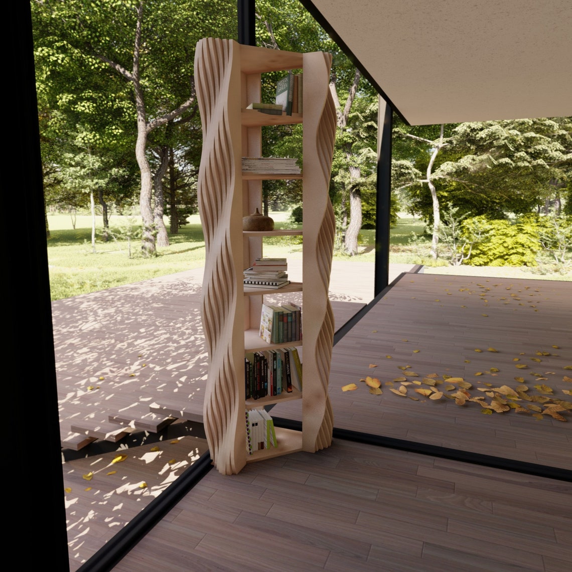 Parametric Plywood Bookshelf CNC File (DXF, DWG) - Etsy