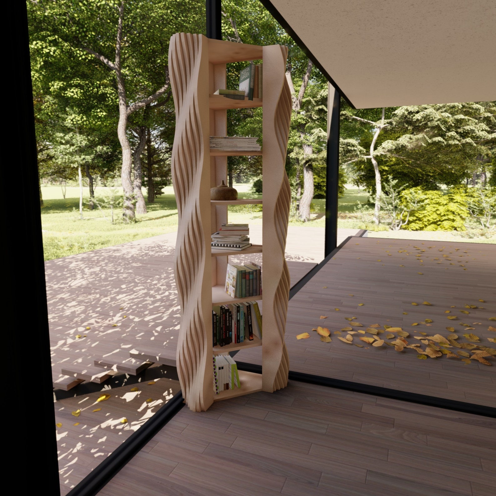 Parametric Plywood Bookshelf CNC File (DXF, DWG) - Etsy