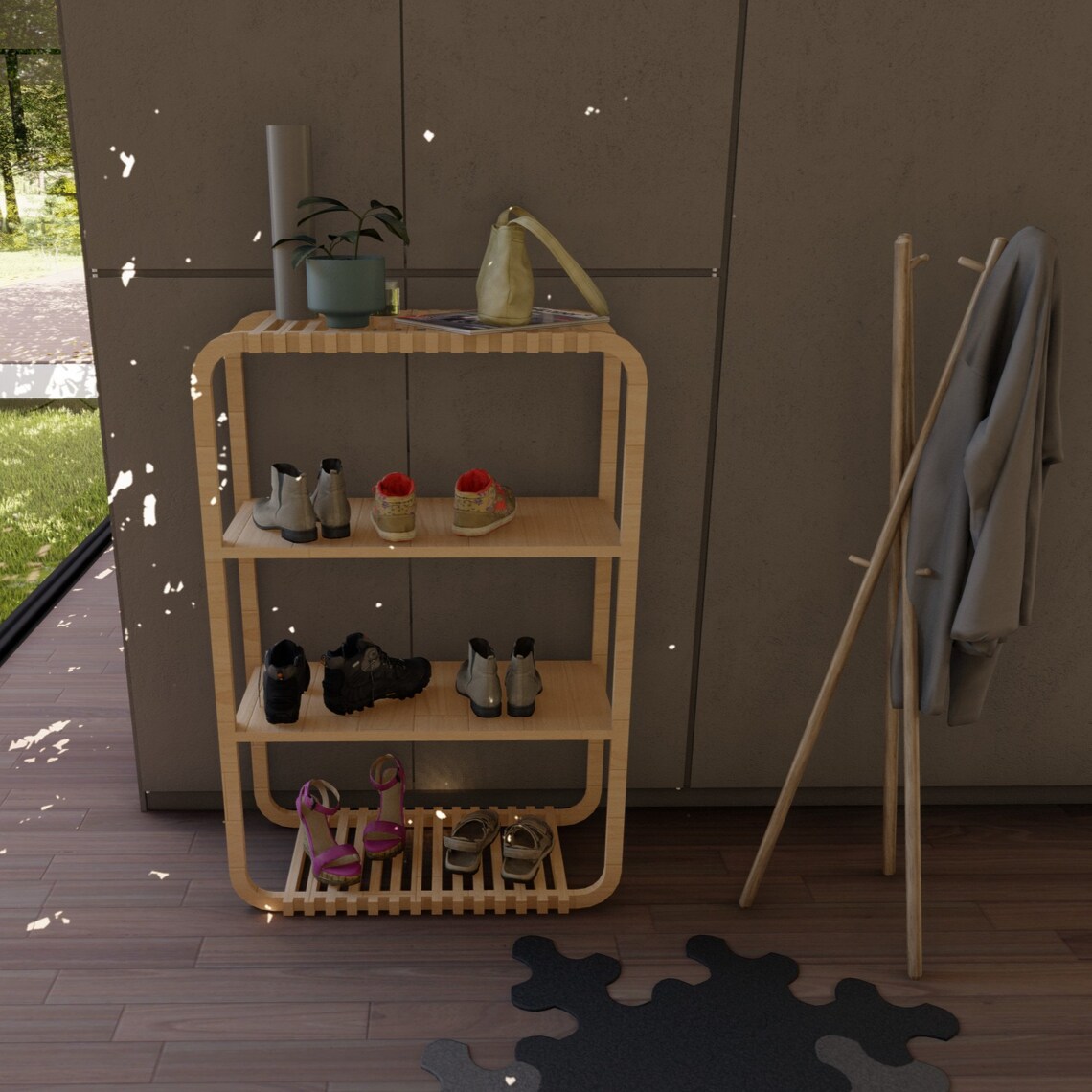 Parametric Art, Parametric File, Parametric Cnc, Wood, Natural ...