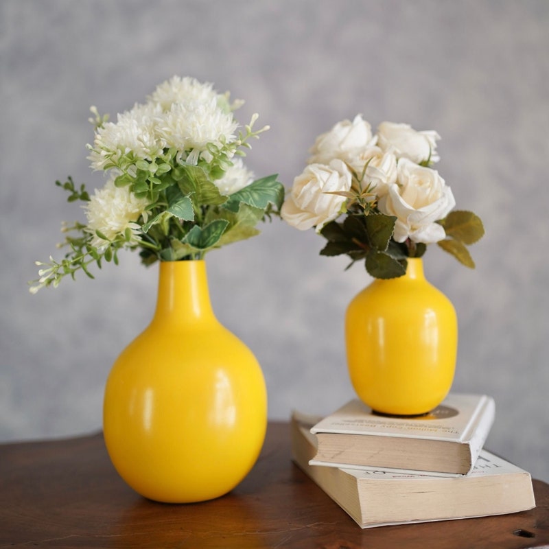 Yellow Vases - Etsy