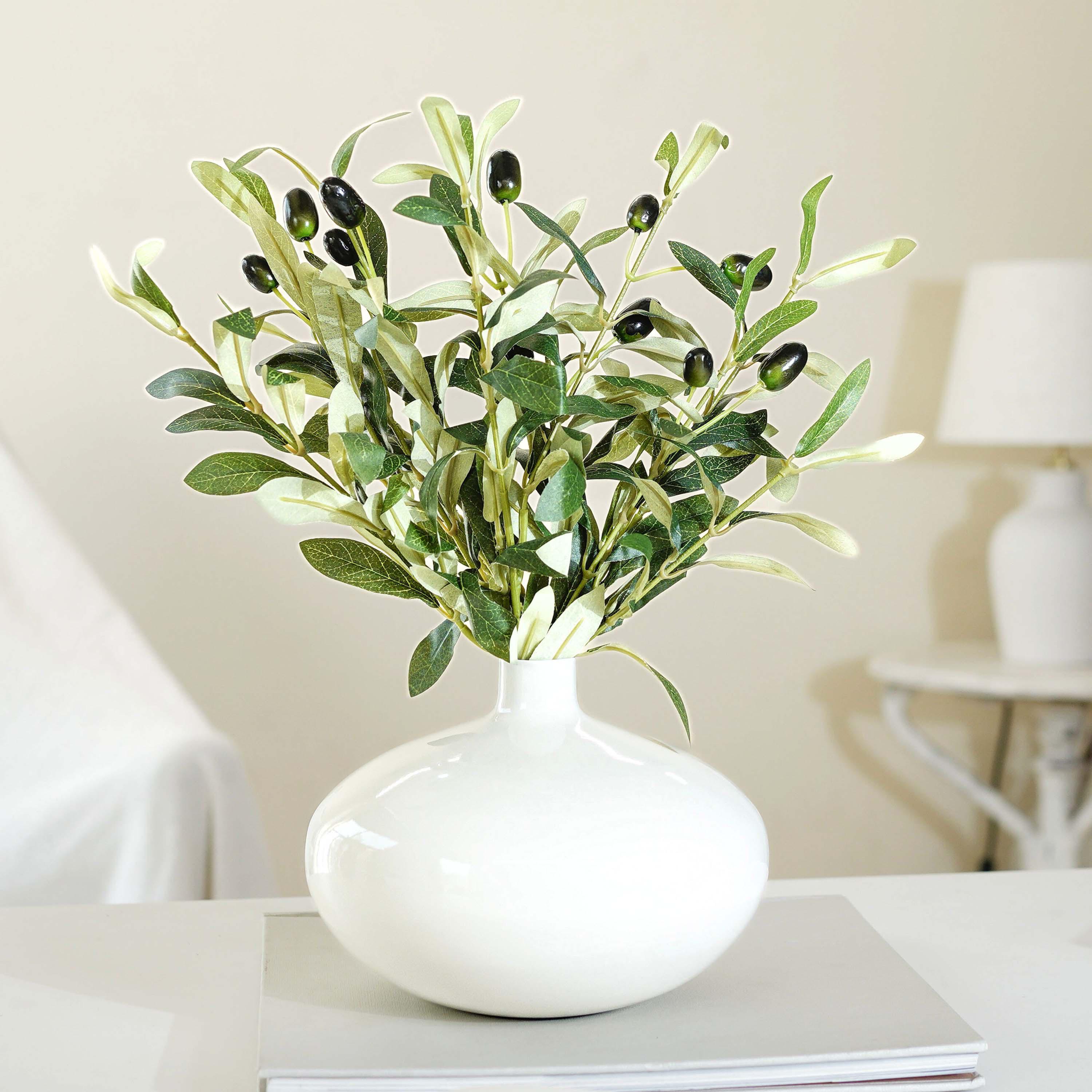 Behoma Gold/white Metal Vase for Home Decor, Decorative for Indoor ...