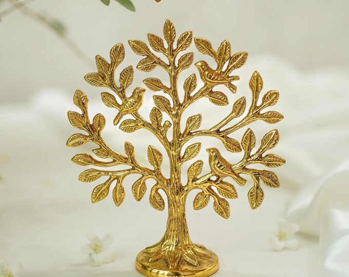 Brass Kalpavriksha Tree – Hindu Tree of Life Sculpture, Entrance Decor ...