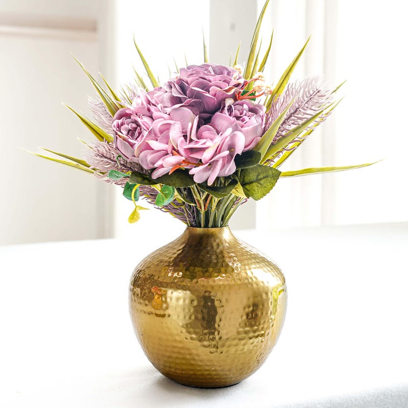 Gold Vase - Etsy