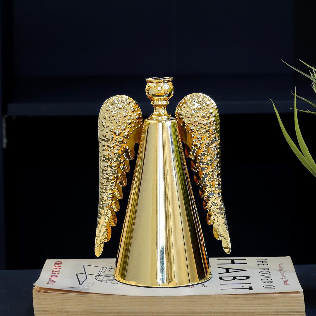 Metal Angel Statue for Festive Decor, Gift to Show Love, Hope and ...