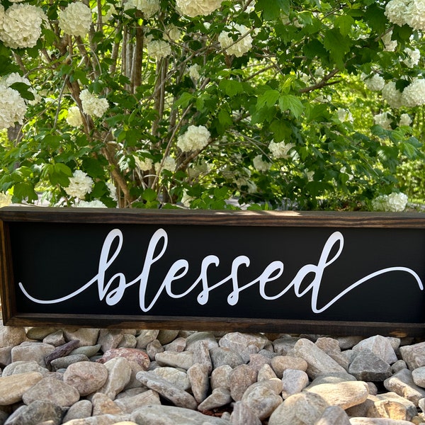 Blessed Sign - Etsy