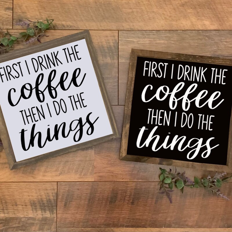 But First Coffee Sign - Etsy