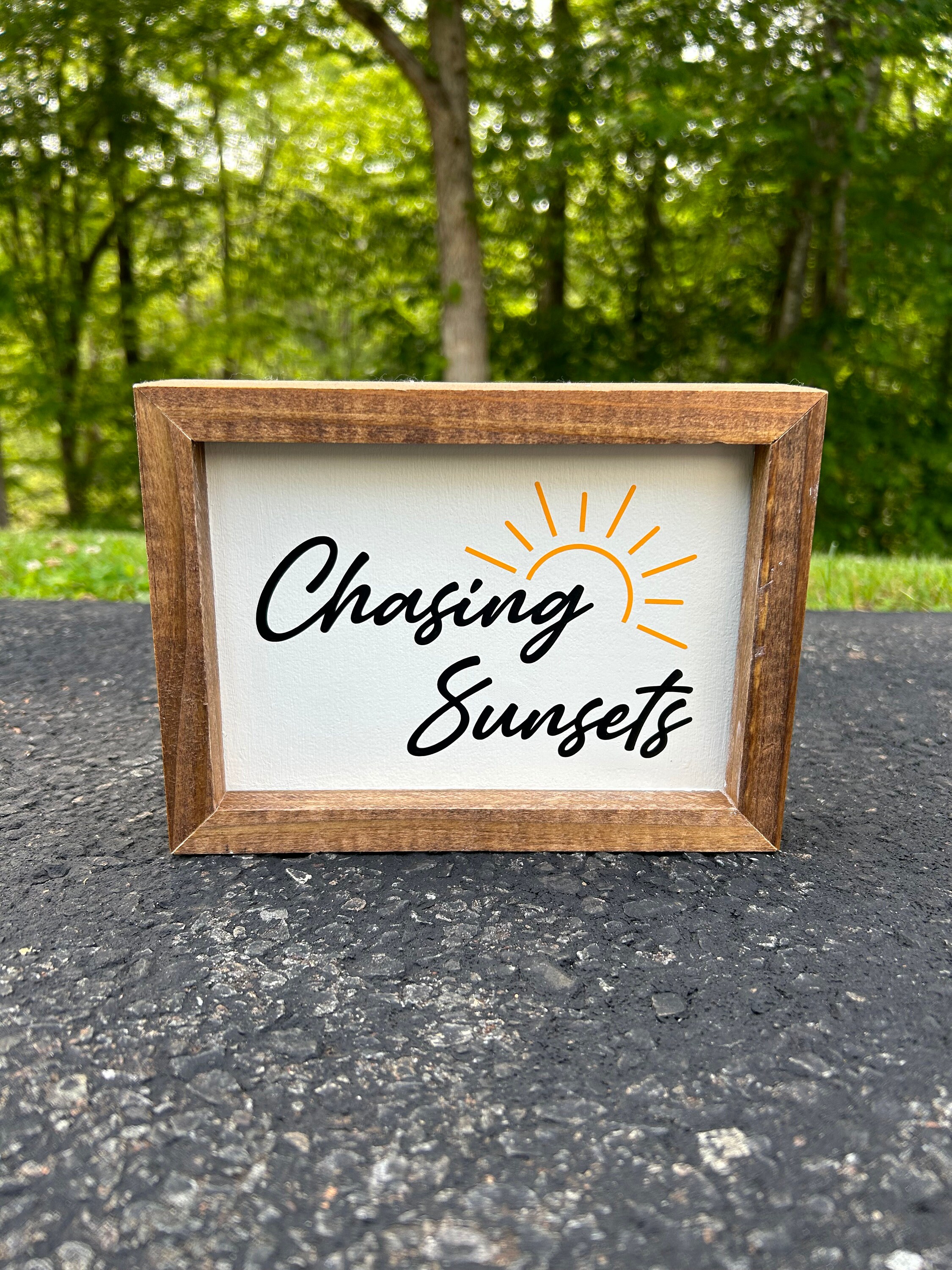 Chasing Sunsets Sign/sunset Chaser/coastal Decor/beach Decor/gift for ...