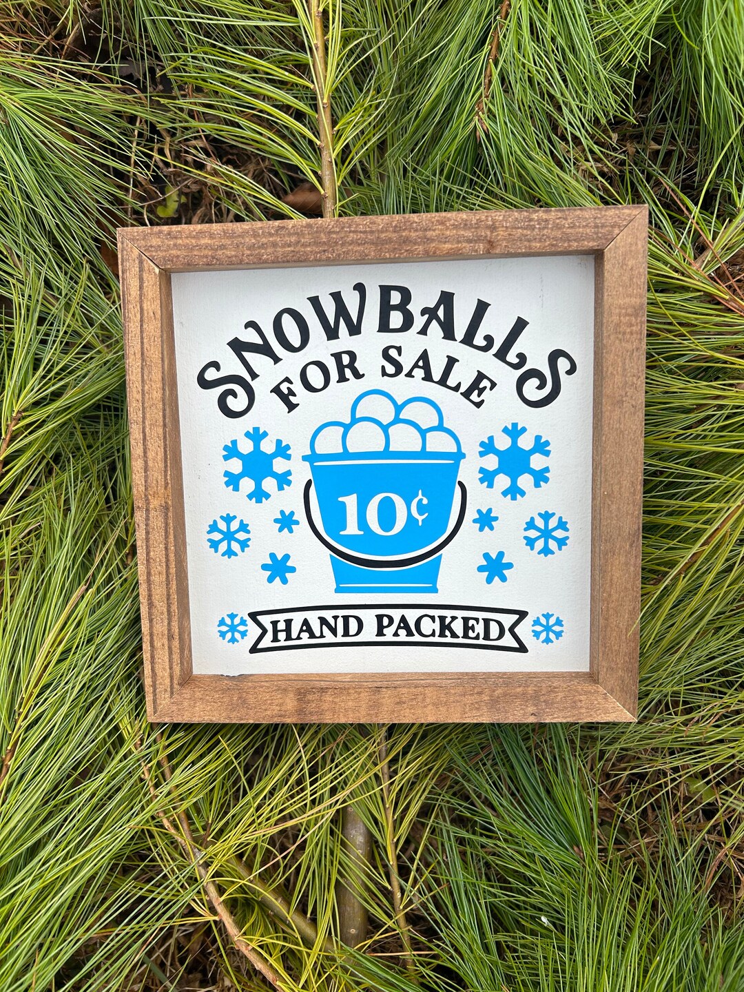 Snowballs for Sale/winter Decor/snowball Sign/snowflake Decor/snowman ...