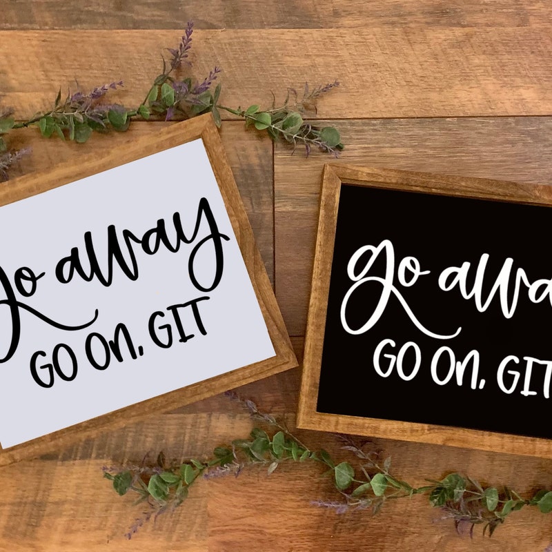 Go Away Porch Sign - Etsy