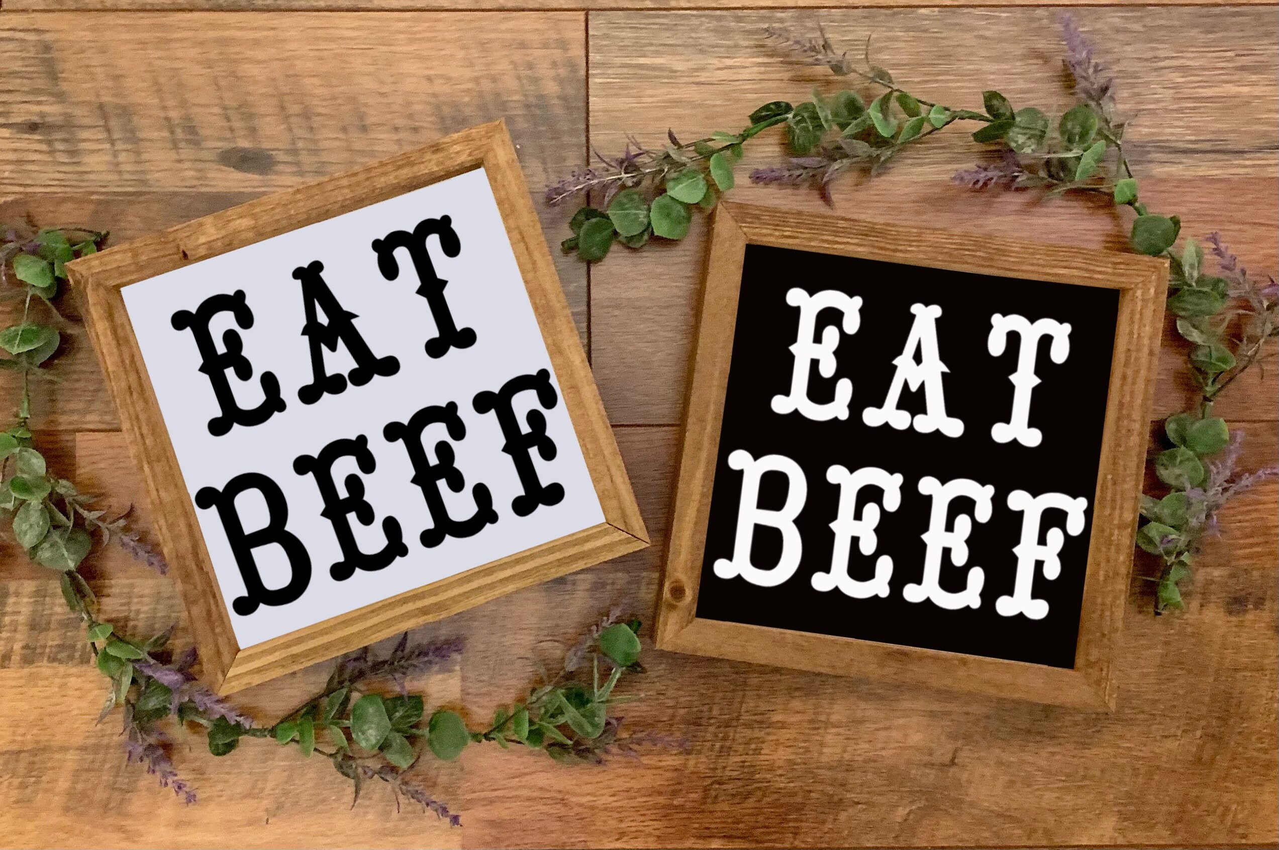 Eat Beef Sign/western Kitchen Decor/western Home Decor/cowgirl Decor ...