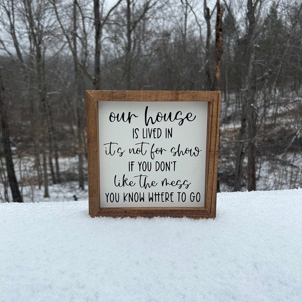 Messy House Sign - Etsy