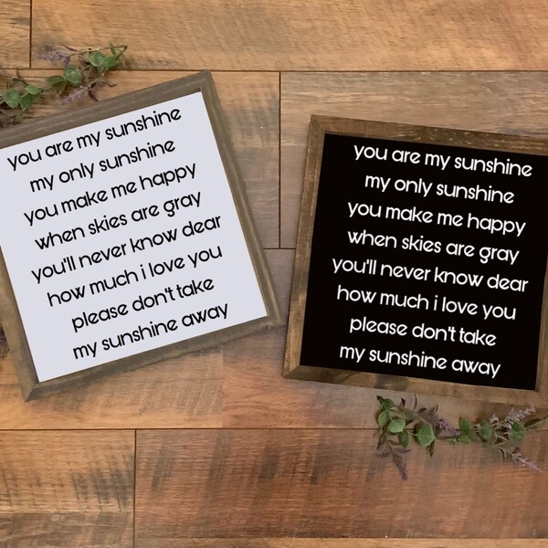 You Are My Sunshine Wood Sign - Etsy