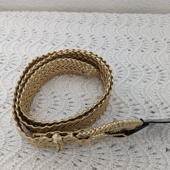 Vintage Absolutely Fresh Gold Braided Belt - NWT - 40… - Gem