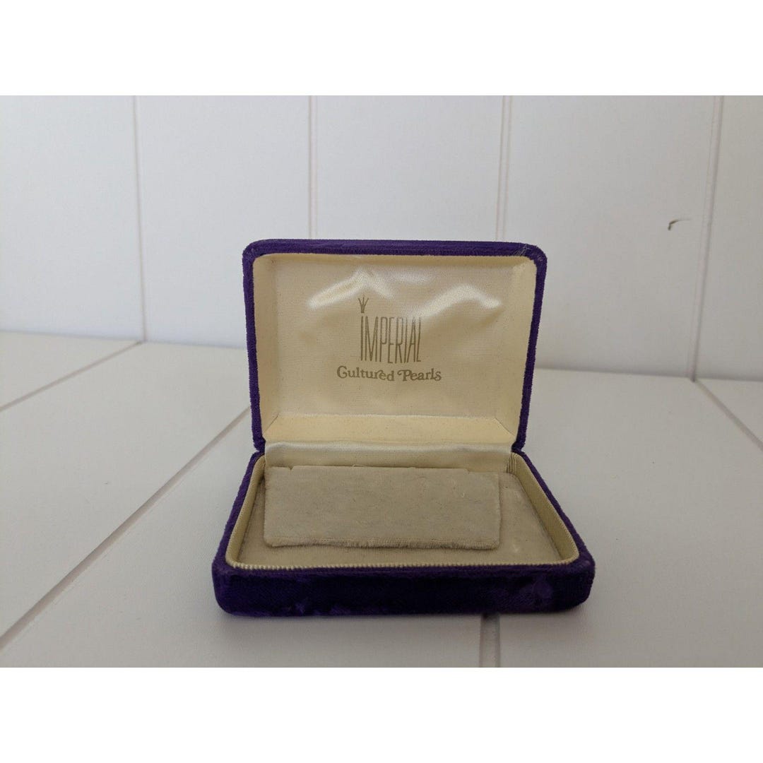 Vintage Imperial Cultured Pearls Box Royal Purple BOX ONLY - Etsy