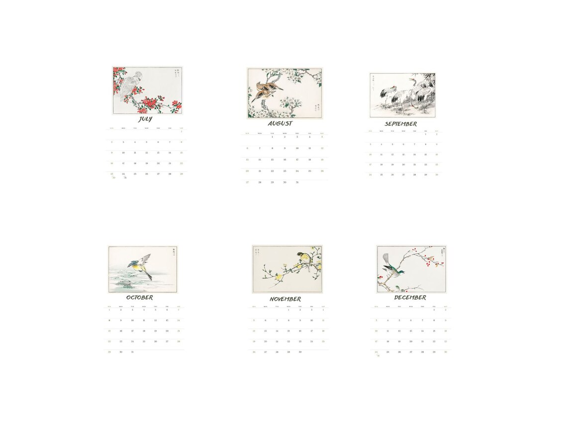 2023 Printable Calendar January 2023 Through December 2023 Horizontal ...