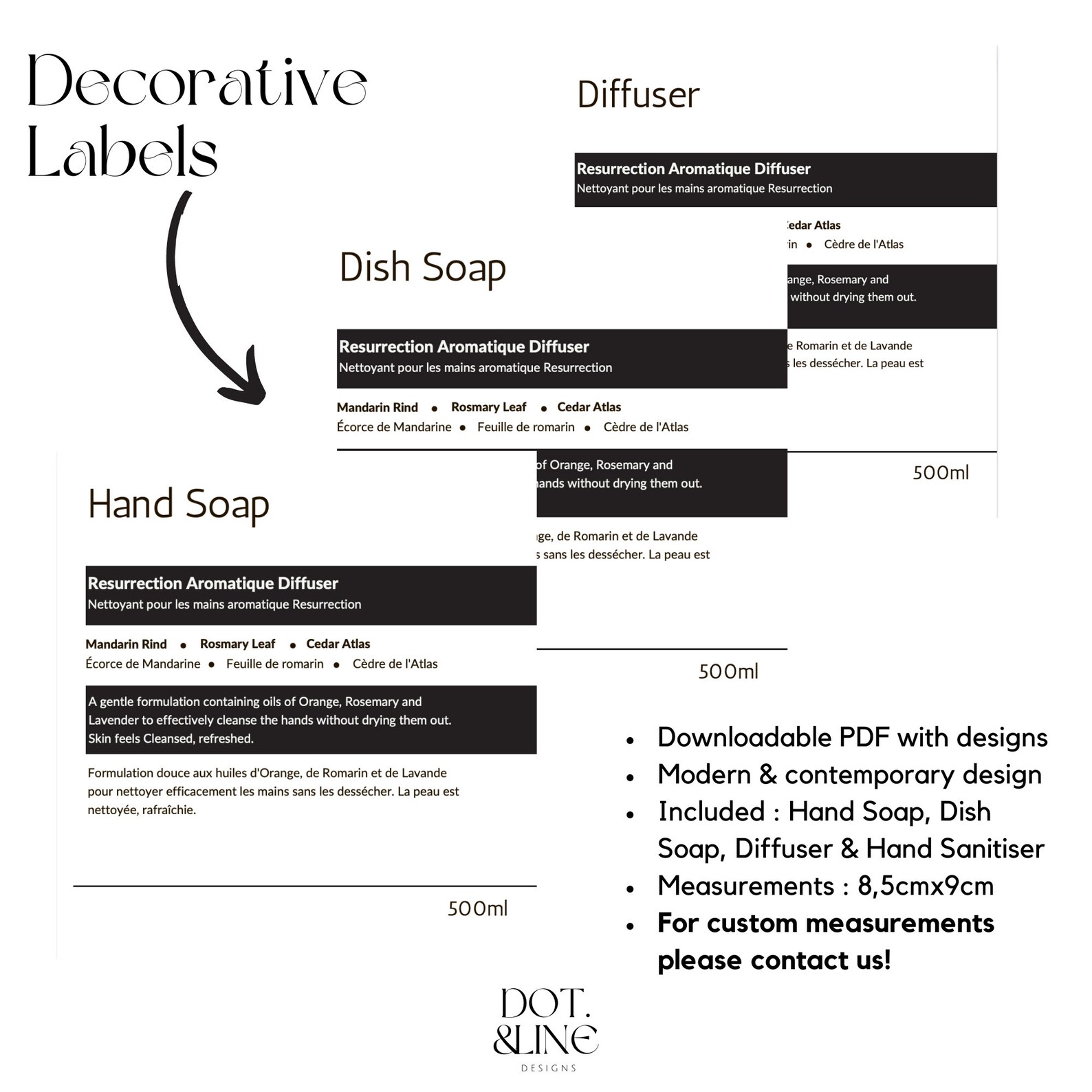 Contemporary Printable and Downloadable Organisation Labels for ...