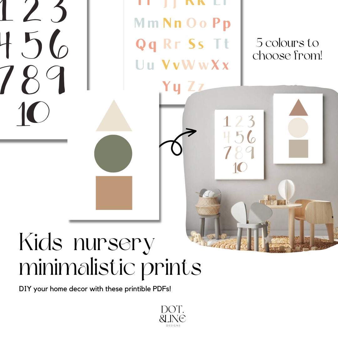 Kid's Printable Posters - Set of 3 - Etsy
