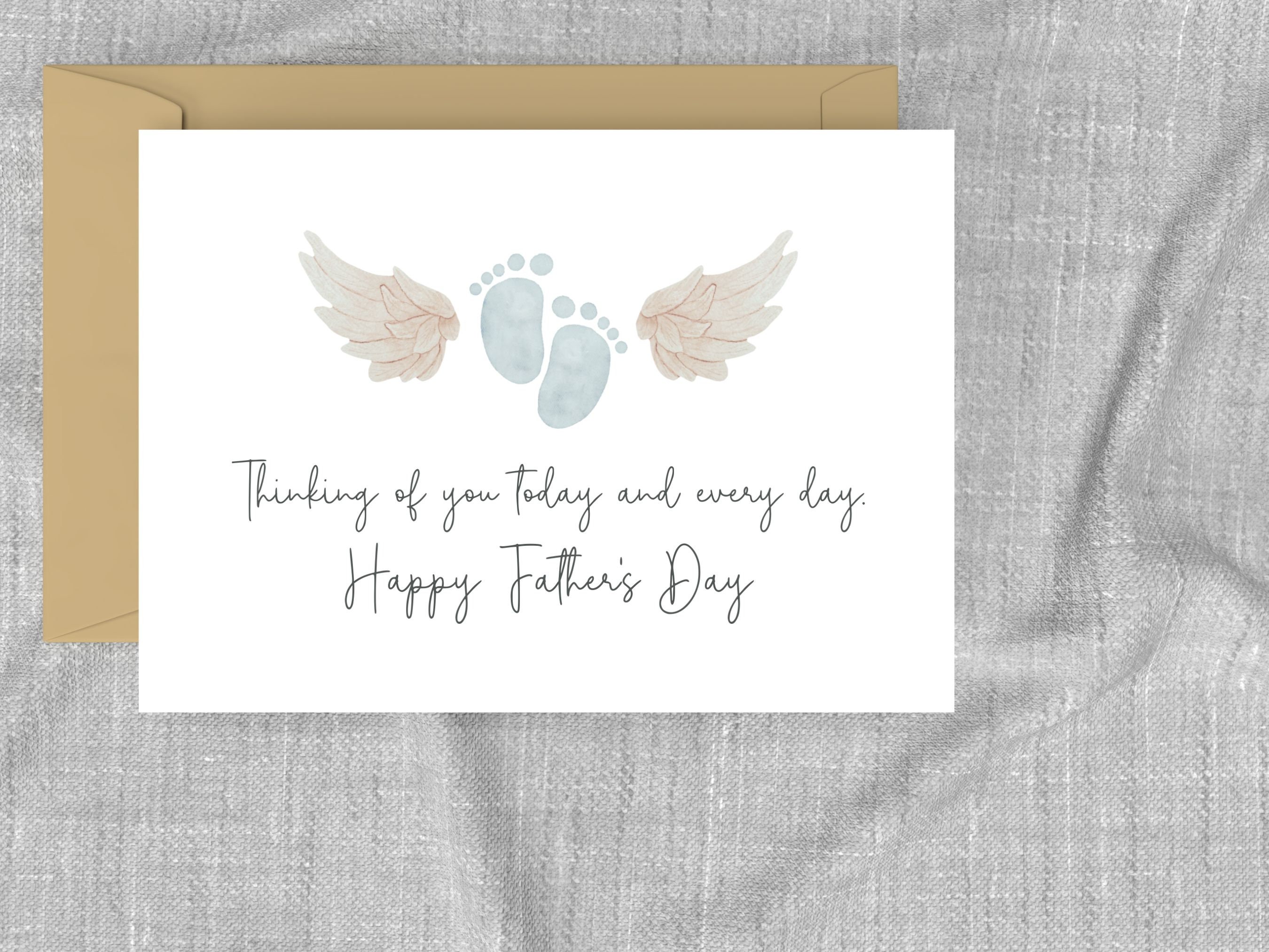 Bereaved Father's Day Card, Miscarriage Baby Loss Gift (digital ...