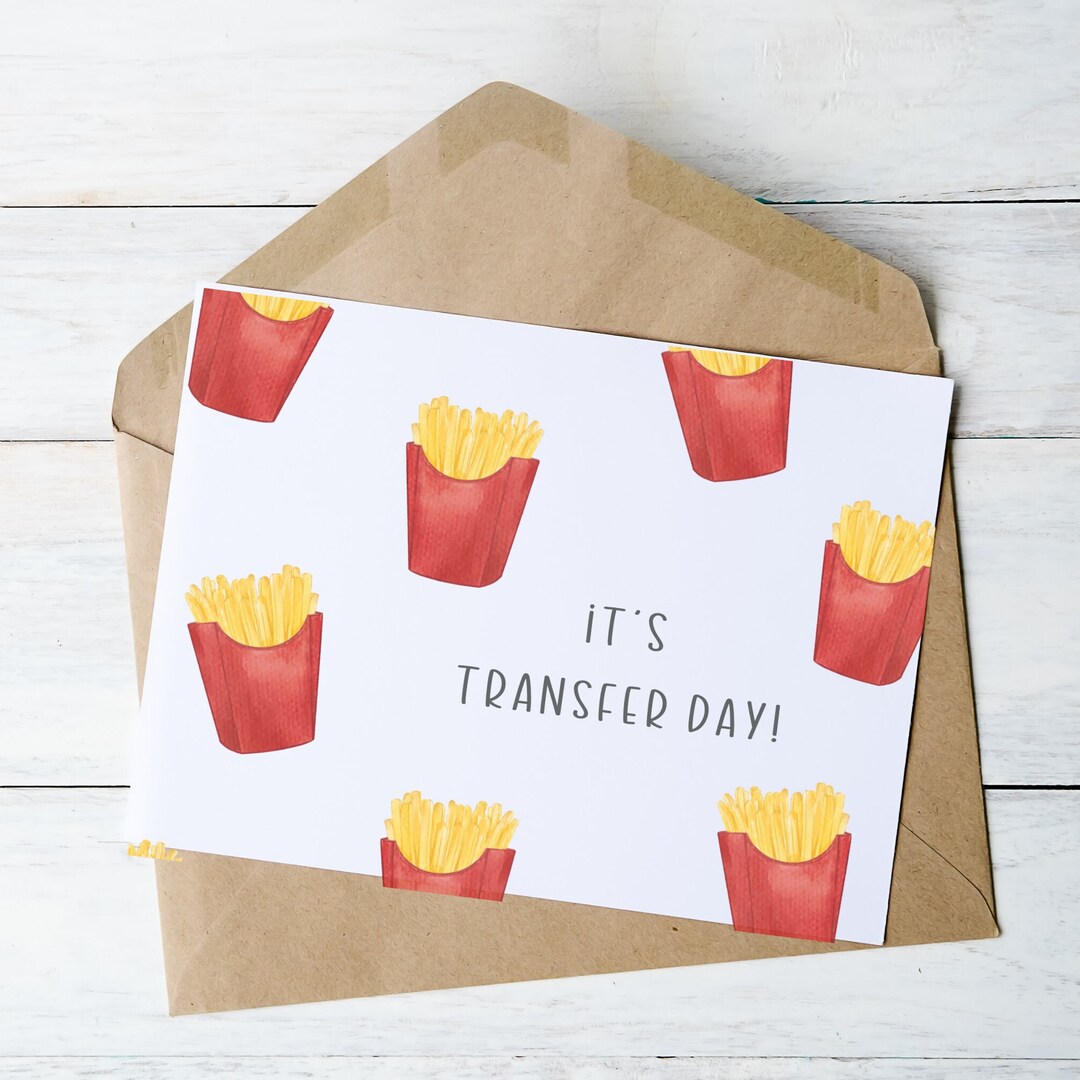 IVF Transfer Day Card, Fertility Journey Encouragement Gift - Etsy
