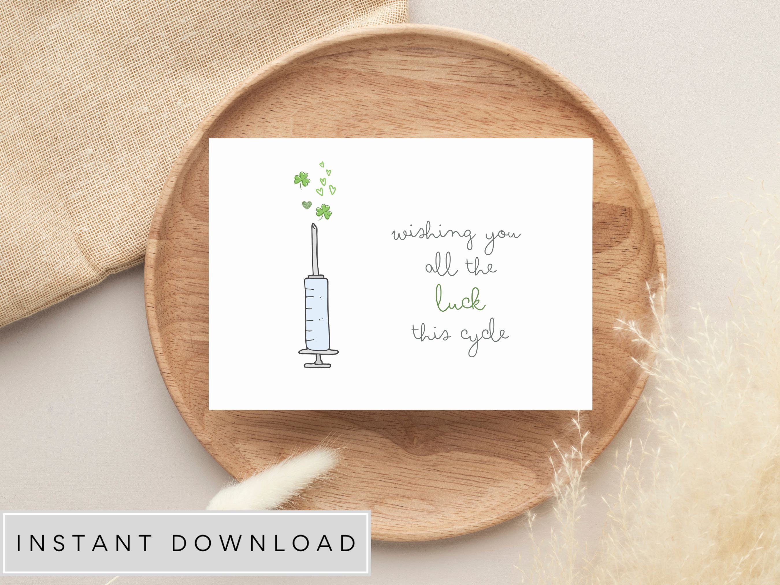 IVF Card, Infertility Card, IVF Gifts, IVF Care Package, Encouragement ...