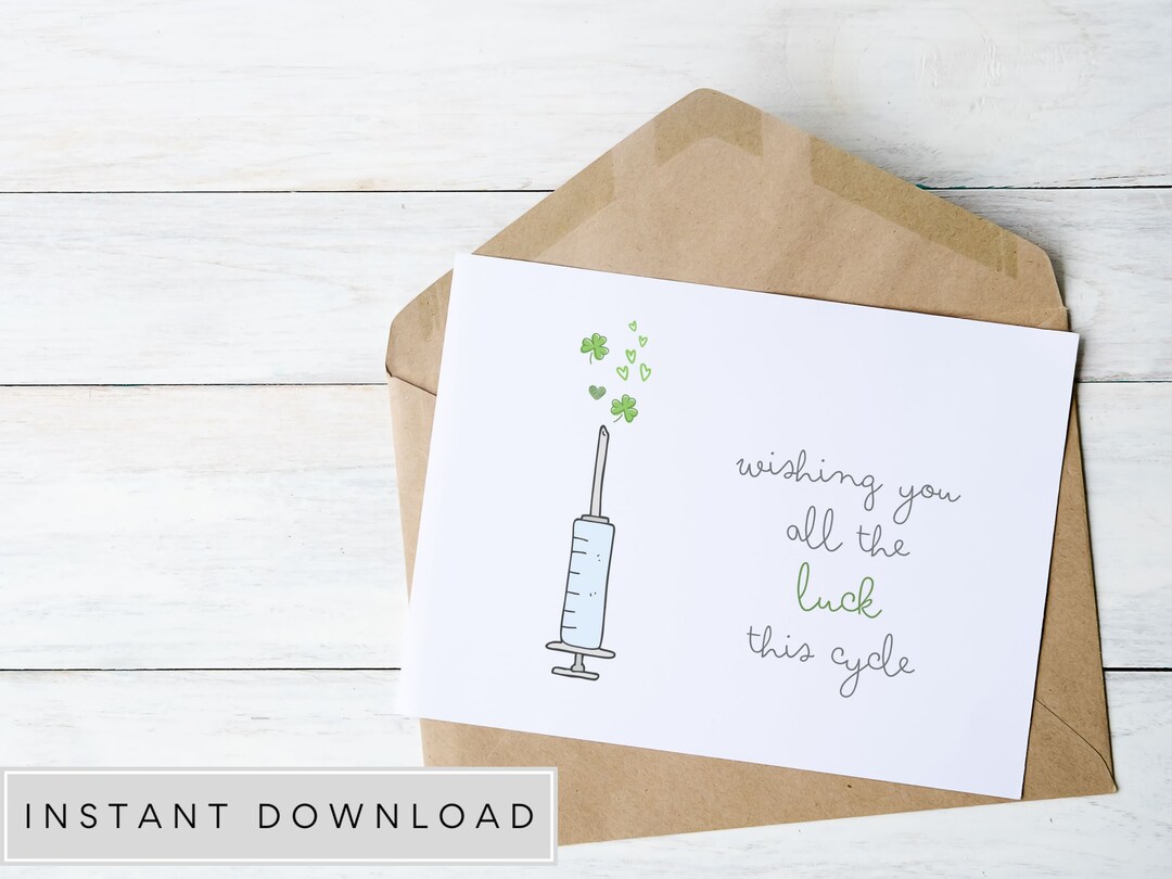 IVF Card, Infertility Card, IVF Gifts, IVF Care Package, Encouragement ...