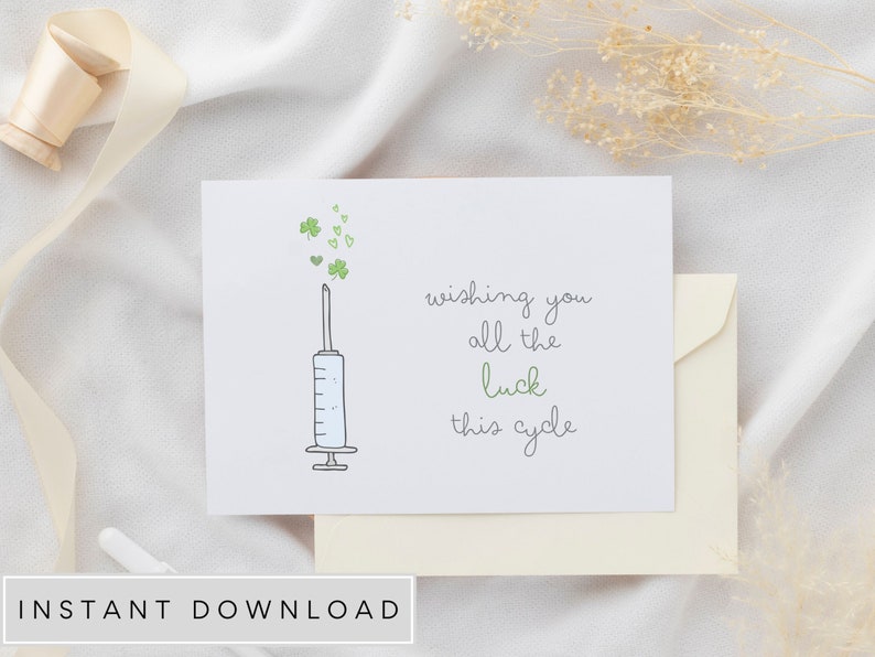 IVF Card, Infertility Card, IVF Gifts, IVF Care Package, Encouragement ...