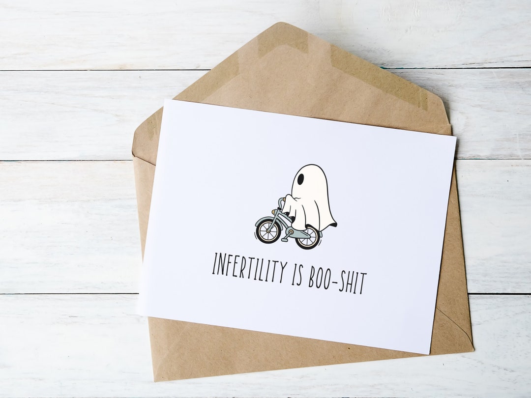 Infertility Support Card – Halloween Ghost IVF TTC Gift - Etsy