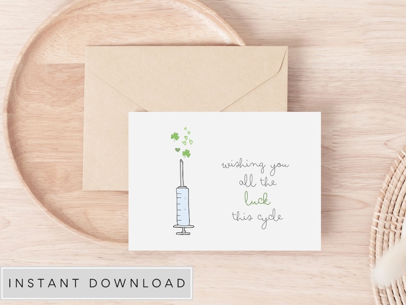IVF Card, Infertility Card, IVF Gifts, IVF Care Package, Encouragement ...