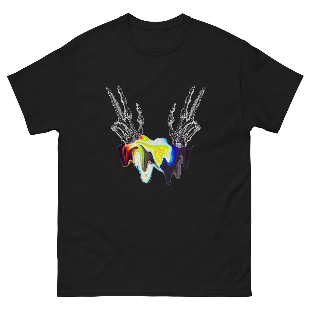 Skeleton Hands Shirt, Skeleton Shirt, Skeleton Hands Peace Sign Shirt ...