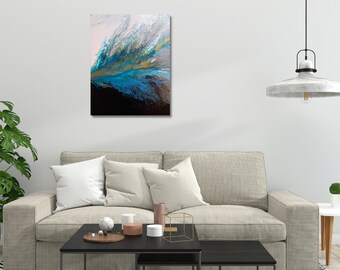 Canvas Abstract Art Wall Hanging - Etsy