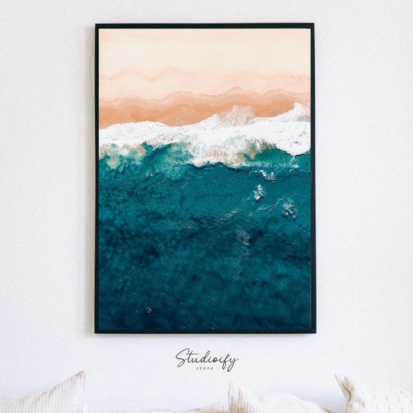 Aerial Ocean View Waves - Etsy