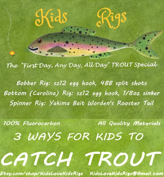 Kids Rigs Trout Kit - Etsy