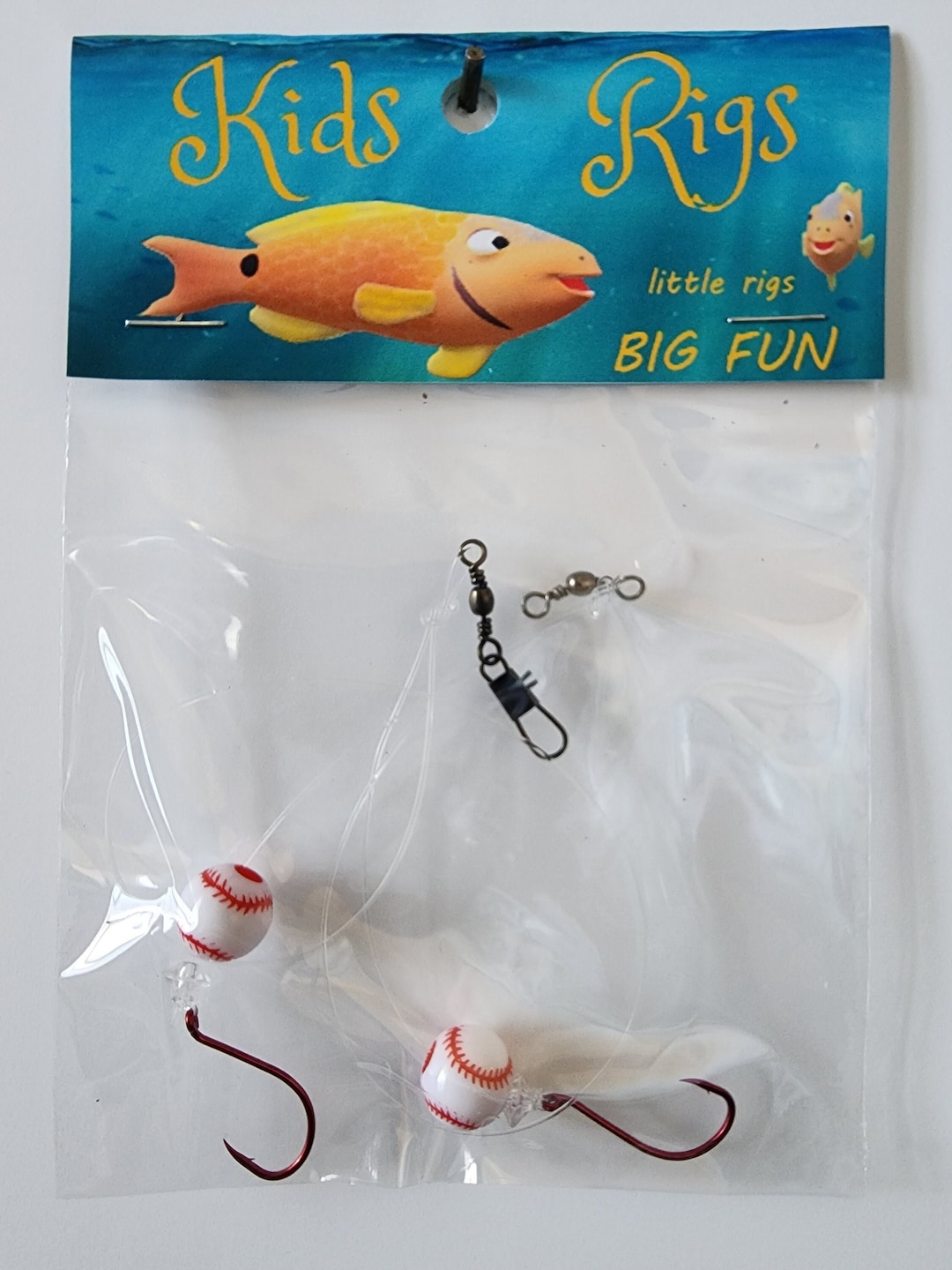 Kids Rigs ~ Baseball Fishing Rig - Etsy