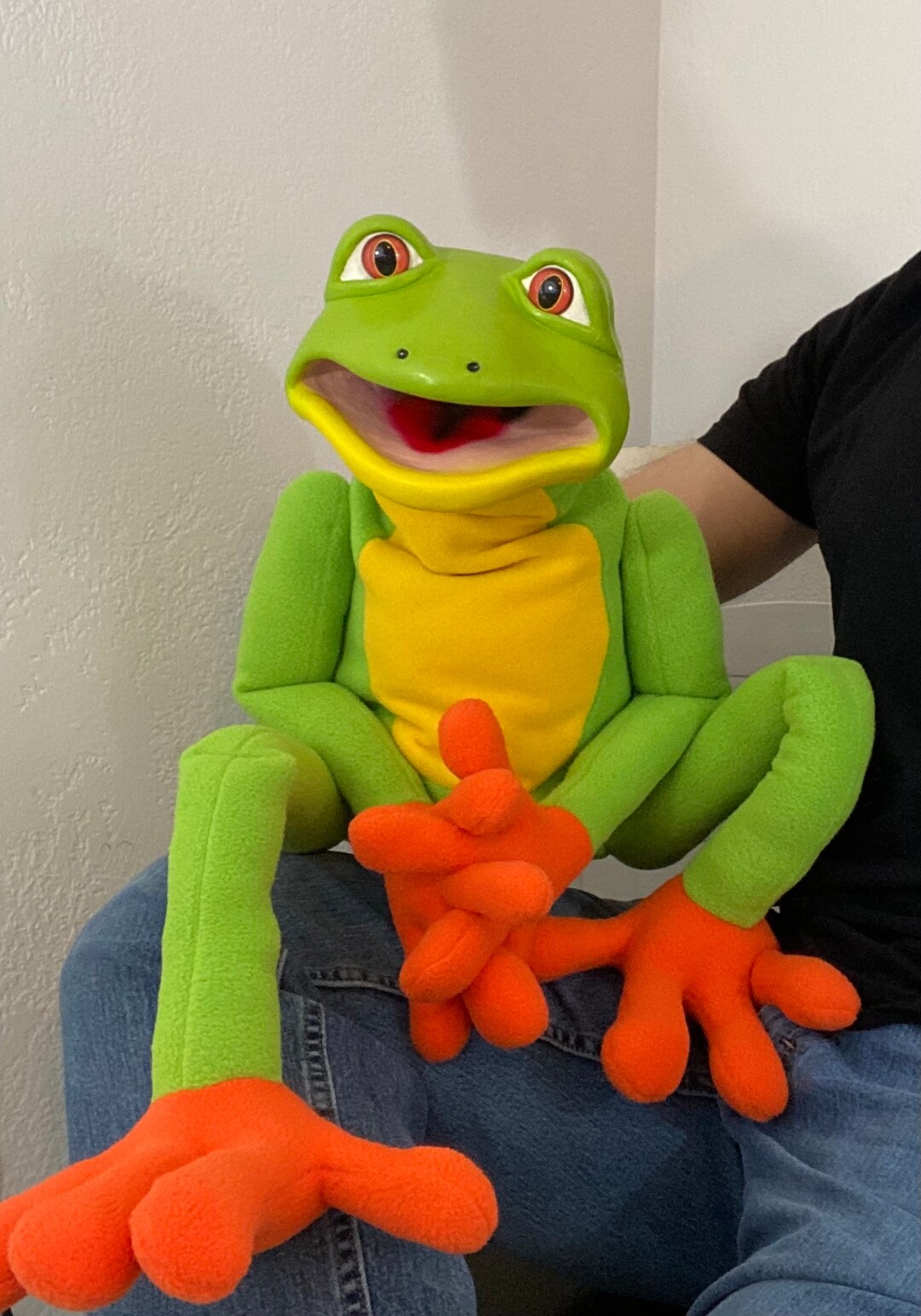 Professional Ventriloquist Puppet - Frog - Etsy