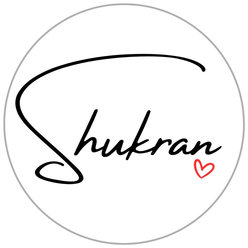 Multilingual Thank You Sticker- 3 Pack - Etsy