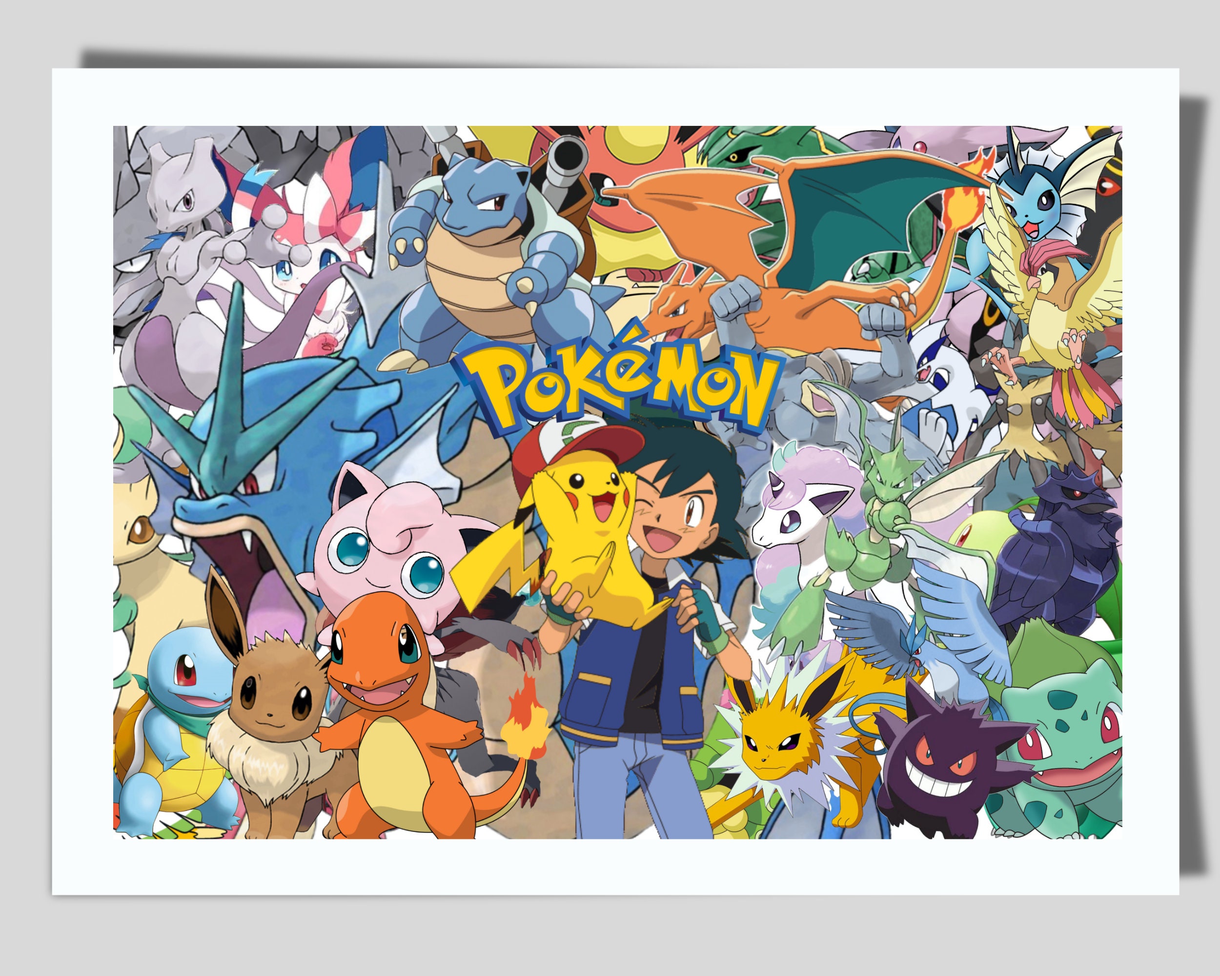 Pokemon Poster, Digital Wall Art Instant Download, Kids Room Decor ...