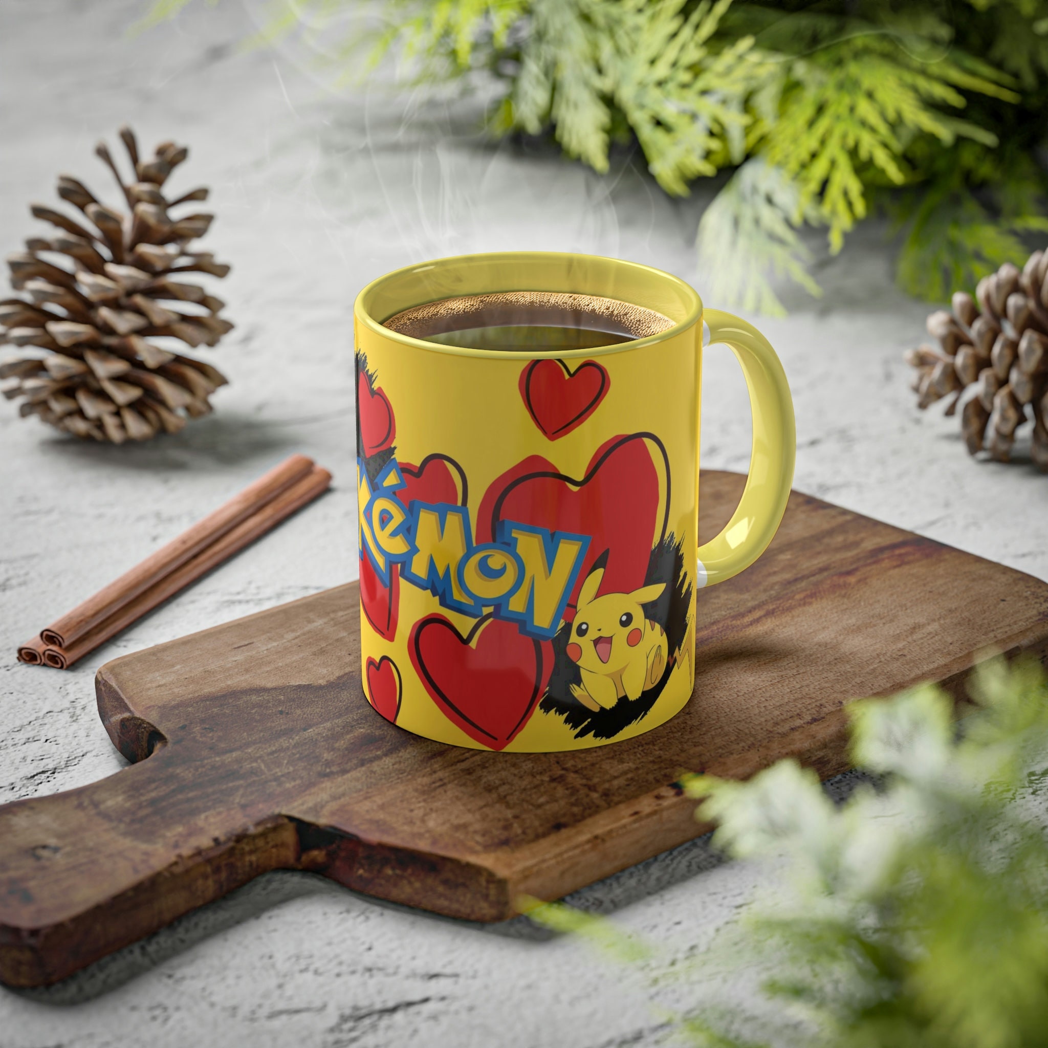 Pokemon Pikachu Colorful Mugs - Etsy