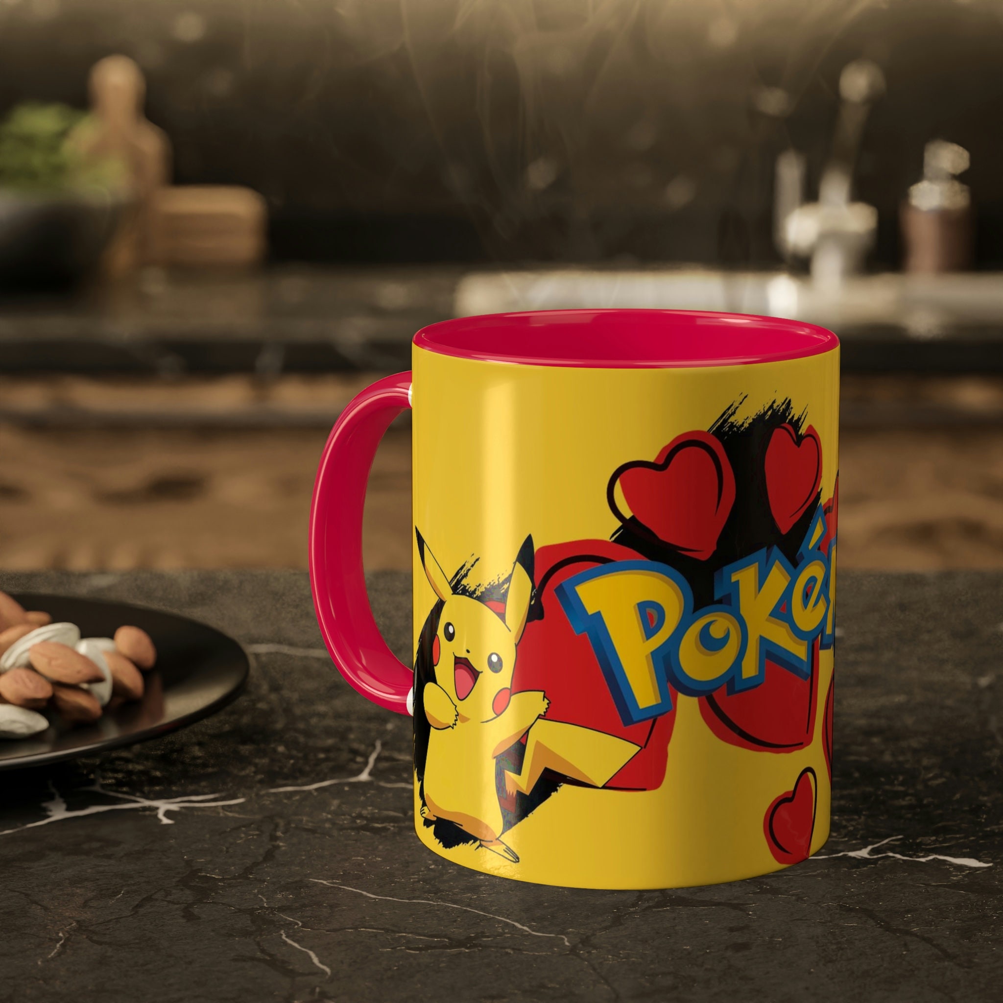 Pokemon Pikachu Colorful Mugs - Etsy