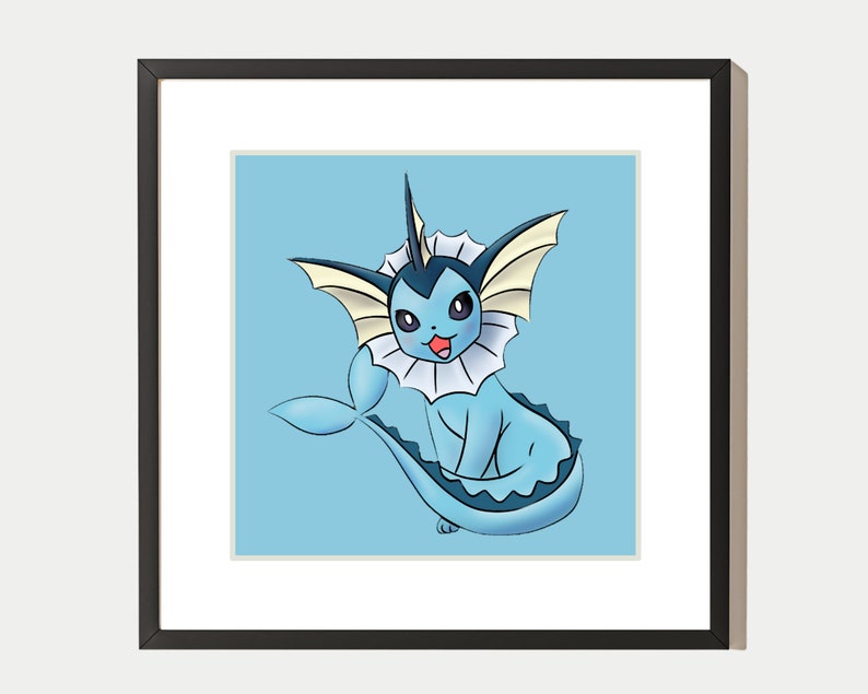 Eevee Evolutions Poster Set of 9 Pokemon Wall Art Digital - Etsy
