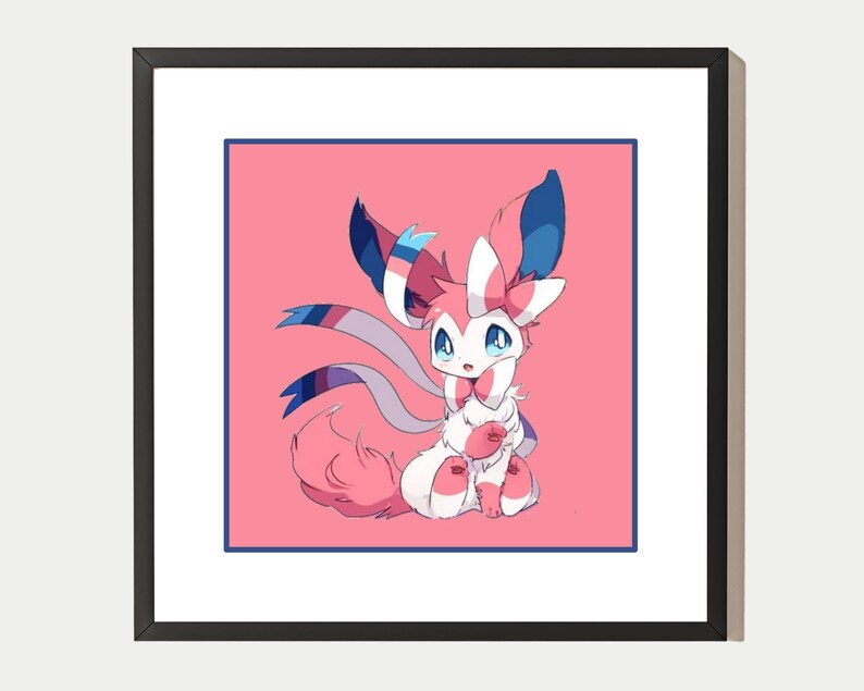 Eevee Evolutions Poster Set of 9 Pokemon Wall Art Digital - Etsy
