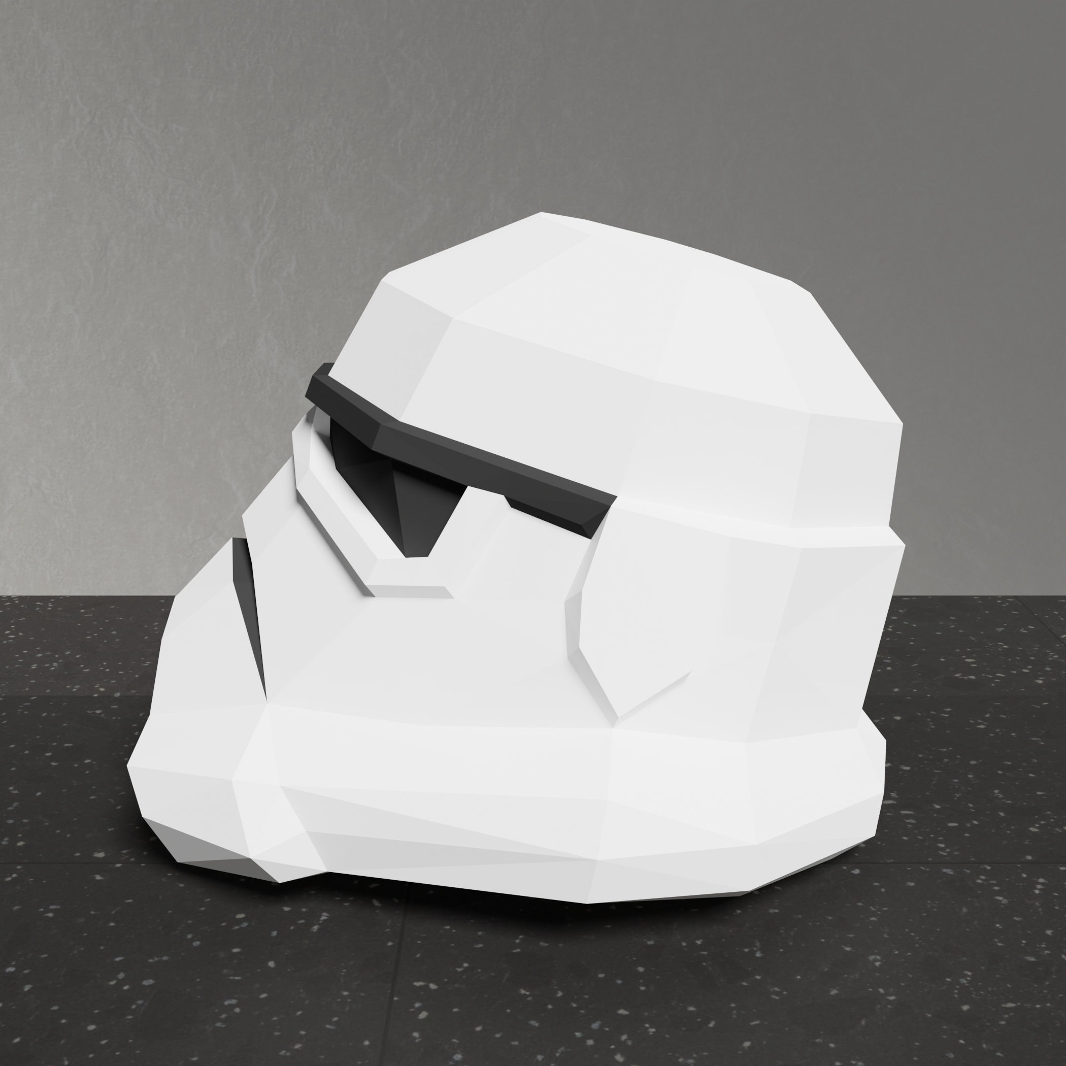 Stormtrooper Helmet Papercraft Template, Imperial Star Wars ...