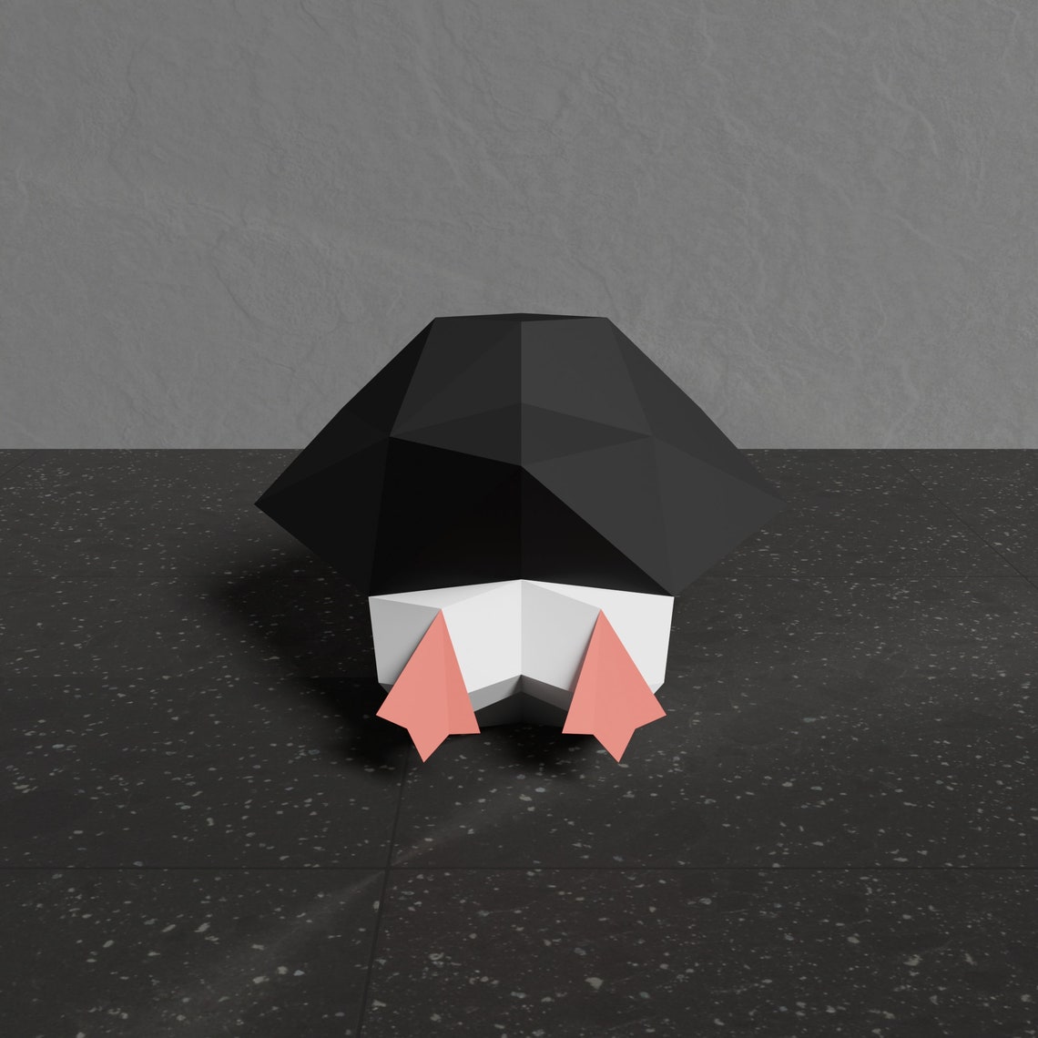 Sliding Penguen Papercraft Template, Make Your Own Cute Penguen via ...